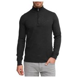 Troyer INDICODE "Lillamos", Herren, Gr. XL, grau (charcoal mix), Strick, Obermaterial: 80% Baumwolle, 20% Polyamid, unifarben, normal, ohne Ausschnitt, Pullover Troyer