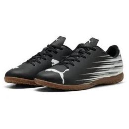 Fu&szlig;ballschuh Puma "ATTACANTO II IT", Herren, Gr. 46,5, schwarz-wei&szlig; (Puma schwarz, Puma wei&szlig;), Synthetik, bedruckt, Schuhe Fu&szlig;ballschuh, f&uuml;r Hallen- und Stra&szlig;enbel&auml;ge, mit Gummilaufsohle, sportlicher Stil