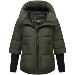 Steppjacke Navahoo "Steppjacke Lotusherz XIV", Damen, Gr. S, gr&uuml;n (schwarz olive), Obermaterial: 100% Polyester PES. Obermaterial: Futter: 100% Polyester PES. 100% Polyester PES., Jacken Steppjacke