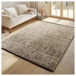 Teppich Ayyildiz TEPPICHE "SPACE 1900", beige, B:200cm H:7mm L:290cm, Chenille, Teppiche, Teppich, L&auml;ufer, Kurzflor, Boho, Vintage, Wohnzimmer