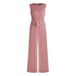 Jumpsuit Vera Mont "Jumpsuit mit weitem Bein", Damen, Gr. 48, EURO, rosa (vintage blossom), Obermaterial: 95% Polyester PES. 5% Elasthan EL., Overalls Jumpsuit