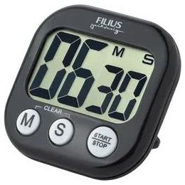 Kurzzeitmesser FILIUS zeitdesign, schwarz, Wecker, Eieruhr, K&uuml;che, K&uuml;chentimer, K&uuml;chenaccessoires, digital, Piepalarm