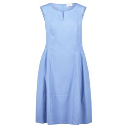 Sommerkleid Vera Mont "Sommerkleid tailliert", Damen, Gr. 36, EURO, lila (blau viola), 75% Baumwolle CO. 22% Polyamid PA. 3% Elasthan EL., Kleider Sommerkleid
