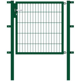 Zauneinzelt&uuml;r Alberts "Flexo", gr&uuml;n, B:100cm H:100cm, Stahl, Tore, Zauneinzelt&uuml;r, 100 cm Breite, in versch. H&ouml;hen