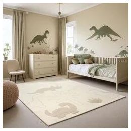 Teppich the carpet "Elisa Kids", beige (creme), B:200cm H:12mm L:280cm, Teppiche, Teppich, Kids Kinderzimmer Teppich strapazierf&auml;hig und pflegleicht