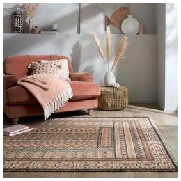 Teppich FLAIR RUGS "Rami Jute", rot, B:160cm H:2mm L:230cm, Baumwolle, Jute, Teppiche, Teppich