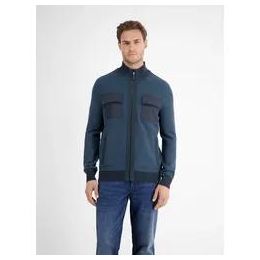 Strickjacke Lerros "Sportive Strickjacke f&uuml;r Herren", Herren, Gr. XXL, classic navy, 100% Baumwolle, Strickjacken Strickjacke
