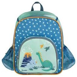 Kinderrucksack Sterntaler "Dino Rexi", Kinder, Gr. B/H/T: 24cm x 30cm x 10cm, gr&uuml;n (pudergr&uuml;n), Polyester, Polyethylen, Rucks&auml;cke
