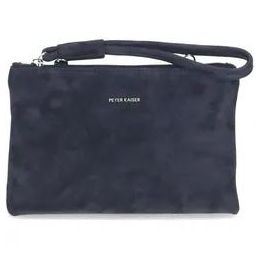 Henkeltasche Peter Kaiser "Peter Kaiser Taschen Veloursleder", Damen, Gr. onesize, blau (dunkelblau), Veloursleder, Taschen