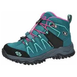 Br&uuml;tting Outdoorschuh BR&Uuml;TTING "Outdoorstiefel Mount Pinos High Kids", Kinder, Gr. 35, gr&uuml;n, Veloursleder, Schuhe Outdoorschuh