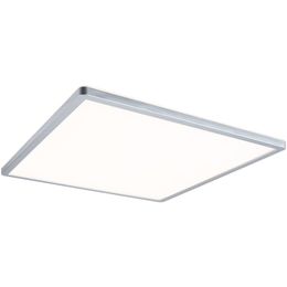 Paulmann LED Panel "Atria Shine", grau (chromfarben), 1, H: 2,8cm, 1 Stk., Leuchten, LED Panel