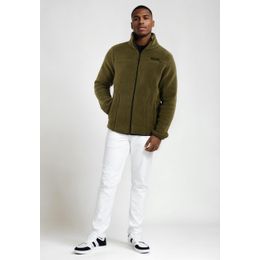 Fleecejacke Arctic Seven "Arctic Seven Herren Sherpa Fleecejacke AS335", Herren, Gr. 3XL, gr&uuml;n (olive), Obermaterial: 100% Polyester PES., Jacken Fleecejacke