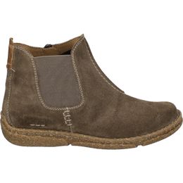 Stiefelette Josef Seibel "Neele 68, taupe", Damen, Gr. 38, grau (taupe), Obermaterial: 100% Rindsleder Leather cow., Schuhe Stiefelette