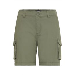 Bermudas oxmo "Bermudas OXKvinne", Damen, Gr. 42, N-Gr, gr&uuml;n (dusty olive), Obermaterial: 99% Baumwolle CO. 1% Elasthan EL., Hosen Bermudas