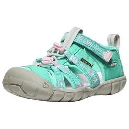 Sandale Keen "SEACAMP II CNX", M&auml;dchen, Gr. 30, rosa (bright aqua, pink, a, boo), Synthetik, Schuhe Sandale