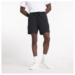 Sweatshorts New Balance "Sport Essentials French Terry Short 7", Herren, Gr. XXL, N-Gr, schwarz, angeraute Sweatware, Obermaterial: 60% Baumwolle, 40% Polyester, Hosen Sweatshorts, mit Eingrifftaschen und Ges&auml;&szlig;tasche, lockere Passform