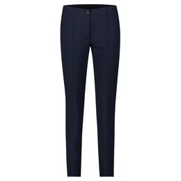 Anzughose Betty Barclay "Businesshose Slim Fit", Damen, Gr. 44, EURO, blau (dunkelblau), Obermaterial: 88% Polyamid PA. 12% Elasthan EL., Hosen Anzughose