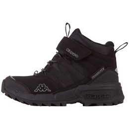 Outdoorwinterstiefel Kappa, Jungen, Gr. 26, schwarz, Synthetik, mehrfarbig, Schuhe Outdoorwinterstiefel, - wasserdicht, windabweisend & atmungsaktiv dank TEX Membran
