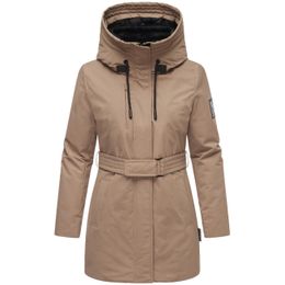 Winterjacke Navahoo "Parka Eishauch 14", Damen, Gr. XXL, grau (taupe grau), Obermaterial: 55% Nylon NY. 45% Baumwolle CO. Obermaterial: Futter: 100% Polyester PES. 100% Polyester PES., Jacken Winterjacke