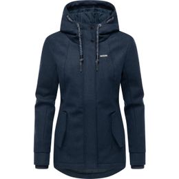Winterjacke Ragwear "&Uuml;bergangsjacke Monadde Felt YOUMODO", Damen, Gr. XS, blau (navy), Obermaterial: 100% Polyester PES. Obermaterial: Futter: 100% Polyester PES. 100% Polyester PES., Jacken Winterjacke
