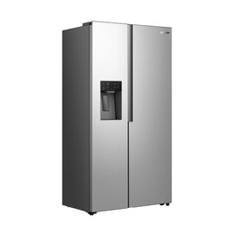 Gorenje Side-by-Side "NRS917E61", Energieeffizienz: E, inox, B:91,1cm H:178,6cm T:61,5cm, K&uuml;hlschr&auml;nke, Wasser-& Eisspender, Side-by-Side