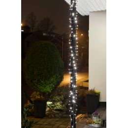 Konstsmide LED-Lichterkette "Weihnachtsdeko aussen", schwarz, Dioden 40 Stk. Flammen 40 Stk., Kabell&auml;nge 10m x Gesamtl&auml;nge 13,9m, Lichterketten, Micro LED Lichterkette, schutzisoliert/umgossen, 40 warm wei&szlig;e Dioden, LED-Lichterkette