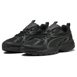 Sneaker Puma "Milenio Tech Sneakers Erwachsene", Damen, Gr. 37,5, schwarz shadow gray, Obermaterial: Textil, Synthetik. Futter: Textil. Innensohle: Textil. Laufsohle: Gummi, Schuhe Sneaker