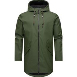 Regenjacke Ragwear "Regenmantel Sanwoy", Herren, Gr. S, gr&uuml;n (schwarz olive), Obermaterial: 100% Polyester PES. Obermaterial: Futter: 100% Polyester PES., Jacken Regenjacke