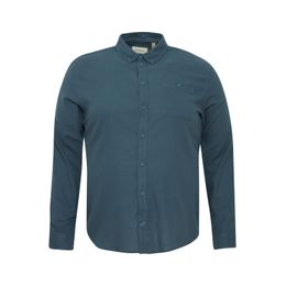 Langarmhemd Blend "Langarmhemd BHBShirt", Herren, Gr. 5XL, N-Gr, blau (orion blau), Obermaterial: 100% Baumwolle CO., Hemden Langarmhemd
