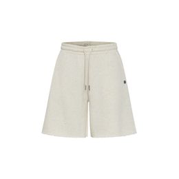 Sweatshorts oxmo "Sweatshorts OXHope", Damen, Gr. S, N-Gr, beige (oatmeal melange), Obermaterial: 55% Polyester PES. 45% Baumwolle CO., Hosen Sweatshorts
