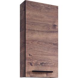 H&auml;ngeschrank SAPHIR "Quickset 374 Wand-Badschrank, 1 T&uuml;r, 2 Einlegeb&ouml;den, inkl. T&uuml;rd&auml;mpfer", braun (eiche ribbeck quer nachbildung), B:30cm H:70cm T:20cm, Holzwerkstoff, Schr&auml;nke, H&auml;ngeschrank, Badezimmer-H&auml;ngeschrank, 30 cm breit, Eiche Ribbeck quer Nachbildung