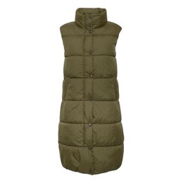 Longweste oxmo "Longweste OXBodani", Damen, Gr. 34, gr&uuml;n (olive night), Obermaterial: 100% Nylon NY., Westen Longweste