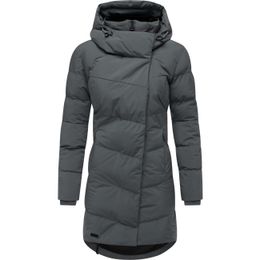 Wintermantel Ragwear "Wintermantel Pavla Soft YOUMODO", Damen, Gr. L, grau, Obermaterial: 100% Polyester PES. Obermaterial: Futter: 100% Polyester PES. 100% Polyester PES., M&auml;ntel Wintermantel