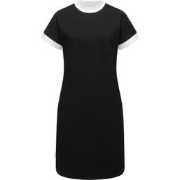 Shirtkleid Ragwear "Sommerkleid Katchi Solid", Damen, Gr. M, N-Gr, schwarz, Obermaterial: 80% Baumwolle CO(Bio). 20% Polyester Pol. recyc.., Kleider Shirtkleid