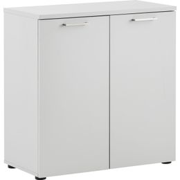Aktenschrank Schildmeyer "Serie 1500", grau (lichtgrau), B:80,2cm H:84,2cm T:41cm, FSC-zertifizierter Holzwerkstoff, Schr&auml;nke, Aktenschrank, Kommode