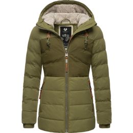 Wintermantel Ragwear "Winterjacke Quantic", Damen, Gr. XXL, gr&uuml;n (olive23), Obermaterial: 78% Polyester PES. 13% Baumwolle CO. 9% Nylon NY. Obermaterial: Futter: 100% Polyester PES. 100% Polyester PES., M&auml;ntel Wintermantel