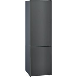 Siemens K&uuml;hl-/Gefrierkombination "KG39E8XBA", Energieeffizienz: B, schwarz (geb&uuml;rsteter schwarzer stahl antifingerprint), B:60cm H:201cm T:65cm, K&uuml;hlschr&auml;nke, lowFrost, hyperFresh Schublade, bigBox, LED-Licht, Flaschenregal, K&uuml;hl-/Gefrierkombination