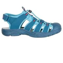 Outdoorsandale Trollkids "KIDS KVALVIKA SANDAL", Kinder, Gr. 36, bunt (dolphin blau, spicy rot), Synthetik, mehrfarbig, Schuhe Outdoorsandale