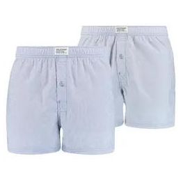 Levi's Webboxer LEVI'S "Web-Boxershorts 2er Pack", Herren, Gr. M, blau (hellblau), Obermaterial: 100% Baumwolle CO., Unterhosen