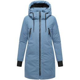 Wintermantel Navahoo "Wintermantel Winterzart 14", Damen, Gr. 5XL, blau (dusty blau), Obermaterial: 100% Polyester PES. Obermaterial: Futter: 100% Polyester PES. 100% Polyester PES., M&auml;ntel Wintermantel