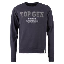 Sweatshirt Top Gun "Sweater TG20213007", Herren, Gr. S, blau (navy), Obermaterial: 100% Baumwolle CO., Sweatshirts Sweatshirt