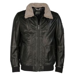 Lederjacke JCC "Lederjacke 3102245", Damen, Gr. 48, schwarz (vintage schwarz), Obermaterial: 100% Schafsleder sheepskin., Jacken Lederjacke