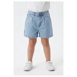 Jeansshorts Cars Jeans, M&auml;dchen, Gr. 8 (122), N-Gr, blau (bleached used), Denim/Jeans, Obermaterial: 99% Baumwolle, 1% Elasthan, unifarben, relaxed fit kurz, Jeans Jeansshorts