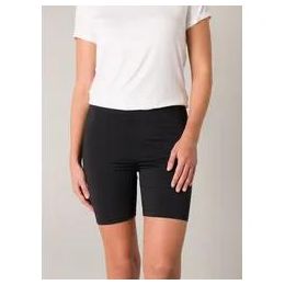 Shorts Base Level, Damen, Gr. 36, N-Gr, schwarz, Jersey, Obermaterial: 87% Polyamid, 13% Elasthan, unifarben, figurbetont ca. Mitte Oberschenkel, Hosen Shorts, Sommerhose mit hohem Bund