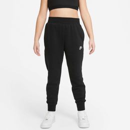 Jogginghose Nike Sportswear "CLUB FLEECE BIG KIDS (GIRLS) PANTS", M&auml;dchen, Gr. XS (116/122), N-Gr, schwarz, Obermaterial: 80% Baumwolle, 20% Polyester, Hosen Jogginghose, Jogginghose f&uuml;r Kinder aus weichem French Terry Material