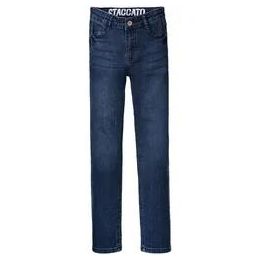 Slim-fit-Jeans STACCATO "STCSAM", Jungen, Gr. 158, Normalgr&ouml;&szlig;en, blau, Oberstoff: 80% Baumwolle, 19% Polyester, 1% Elasthan., leichte Abriebeffekte, unifarben, Basic, normal, Jeans Slim-fit-Jeans, Slim Fit