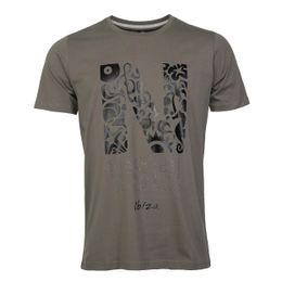T-Shirt NASSAU BEACH "T-Shirt NB22012", Damen, Gr. XL, grau (graphite), Obermaterial: 100% Baumwolle CO., Shirts T-Shirt