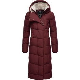 Wintermantel Ragwear "Wintermantel Pavla Long", Damen, Gr. L, rot (wine rot), Obermaterial: 100% Polyester PES. Obermaterial: Futter: 100% Polyester PES. 100% Polyester PES., M&auml;ntel Wintermantel
