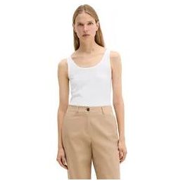 Marc O'Polo T-Shirt MARC O'POLO "aus Stretch Single Jersey", Damen, Gr. XXS, wei&szlig;, Obermaterial: 96% Baumwolle, 4% Elasthan, unifarben, Basic, tiefer Rundhals, Shirts T-Shirt