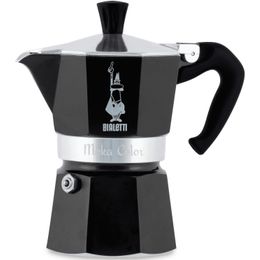 Espressokocher Bialetti "Moka Express", grau (aluminiumfarben, schwarz), 0,27 l, 6, Kaffeemaschinen, Espressokocher, Aluminium, in hochwertiger Lackierung, 1 Tasse